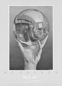 Hand with Sphere by M.C. Escher