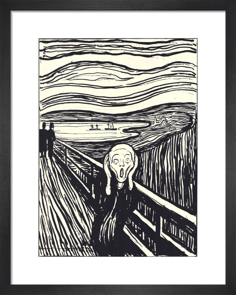 The Scream (silkscreen print) Silkscreen Print by Edvard Munch | King ...