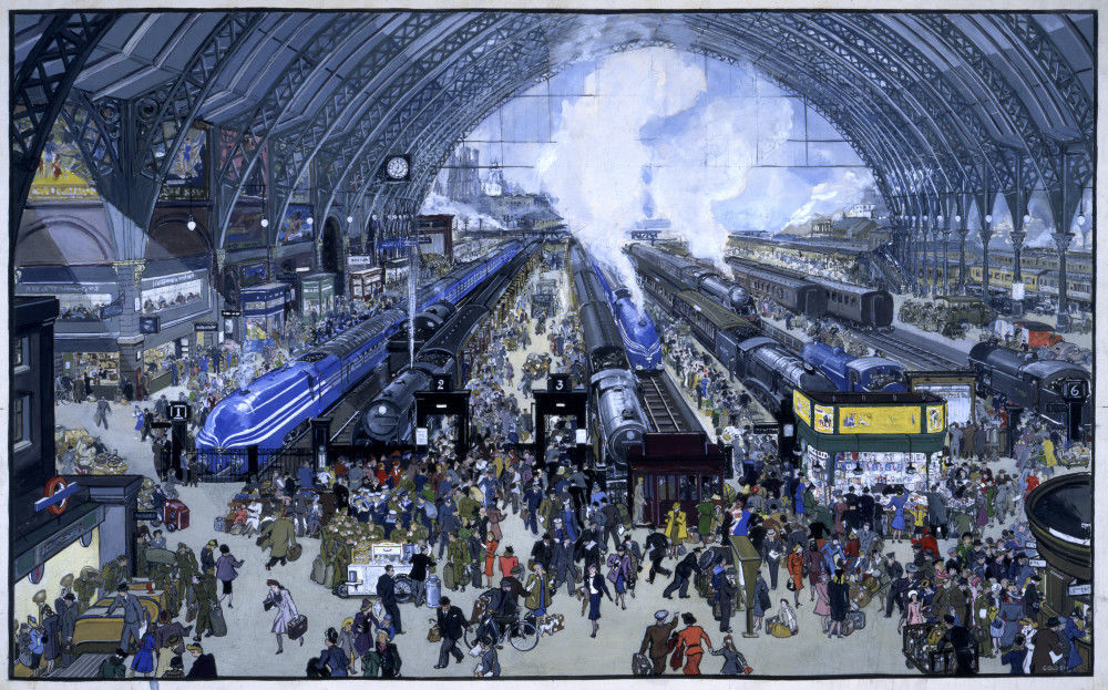 Rail Terminus Scene Art Print by The National Archives | King & McGaw