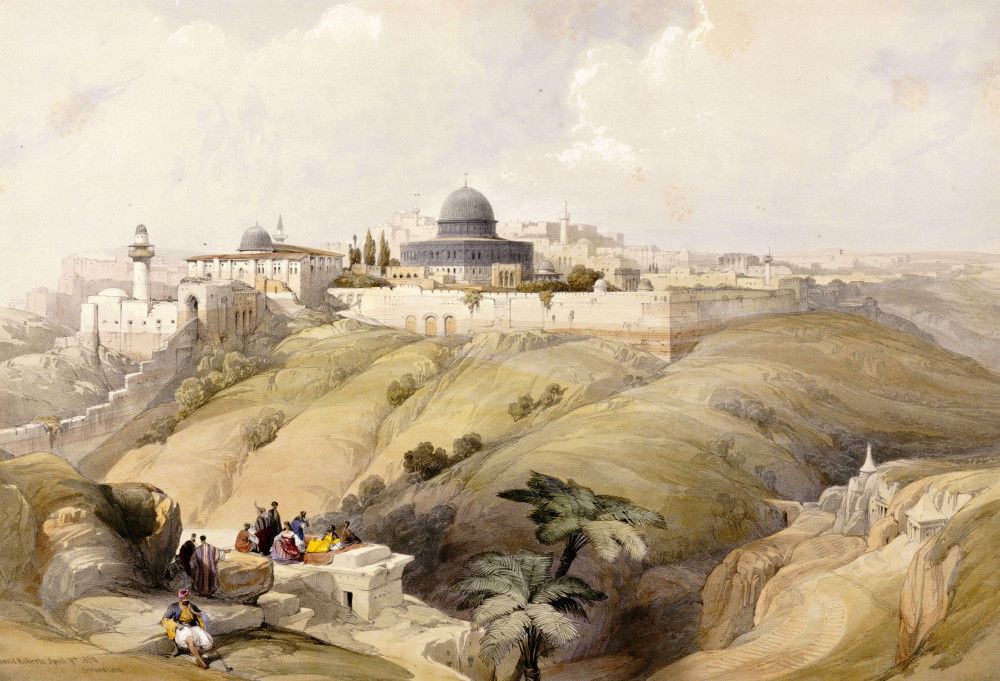 View of Jerusalem Art Print by David Roberts | King & McGaw