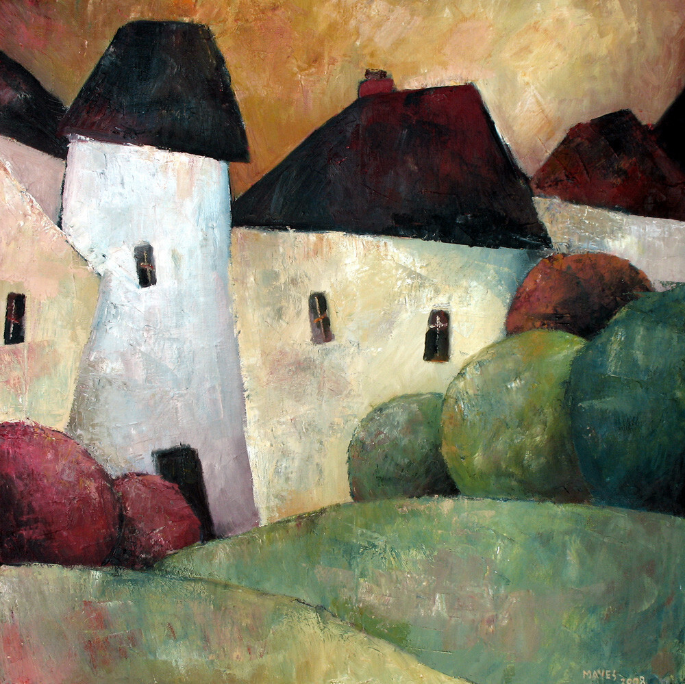The Old Village Art Print by Jeremy Mayes | King & McGaw
