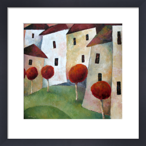 Two Huddled Houses Art Print by Jeremy Mayes | King & McGaw