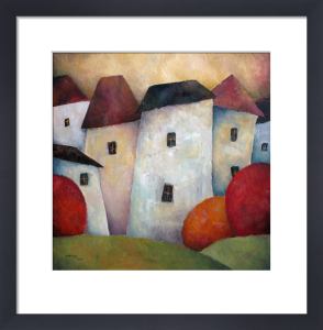Two Huddled Houses Art Print by Jeremy Mayes | King & McGaw