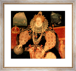Elizabeth I (Armada Portrait), c.1588 Art Print by George Gower | King ...