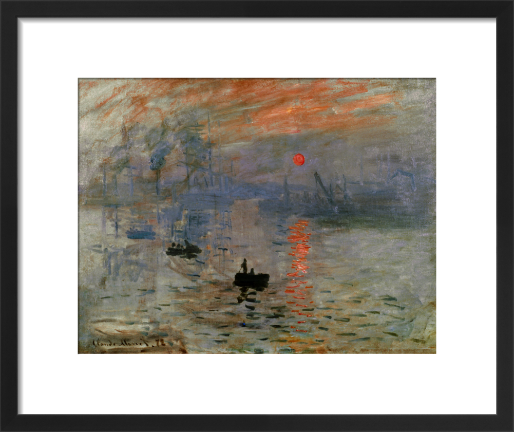 monet impression sunset