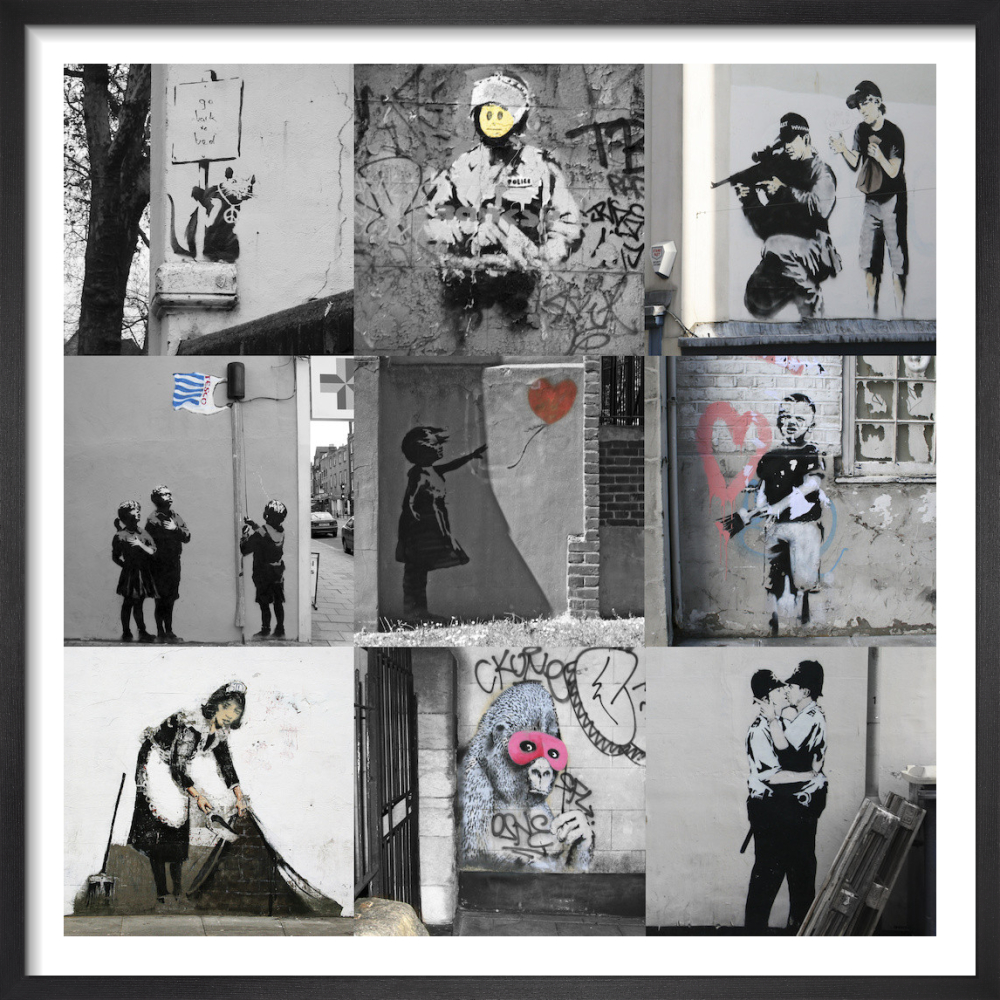 Banksy - Collage II Art Print by Panorama London | King & McGaw