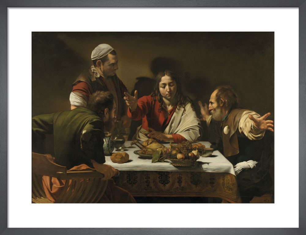 The Supper at Emmaus Art Print by Michelangelo Merisi da Caravaggio ...