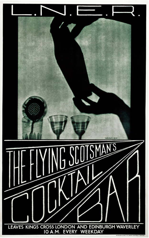 The Flying Scotsman's Cocktail Bar Art Print by Anonymous | King & McGaw