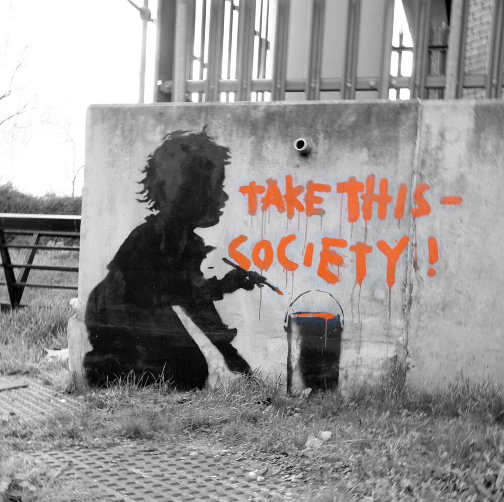 Banksy - Child Protest Art Print by Panorama London | King & McGaw