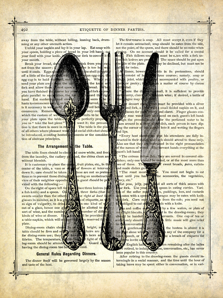 Silverware Art Print by Marion McConaghie | King & McGaw