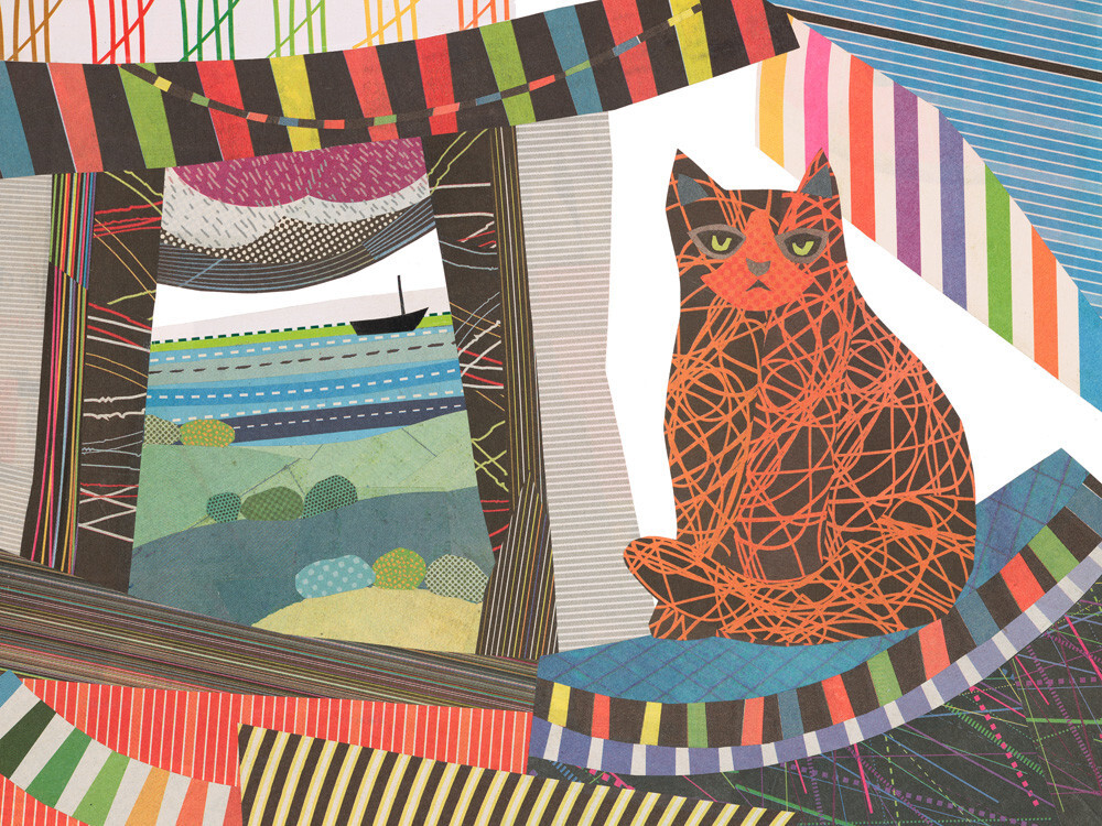 Window Cat Art Print by Jane Robbins | King & McGaw