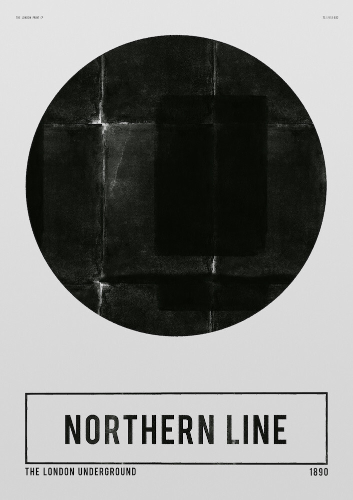 Northern Line Art Print by Nick Cranston | King & McGaw