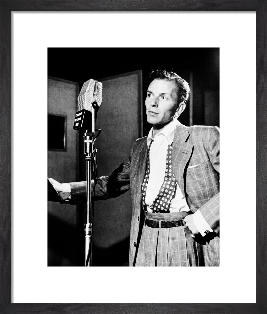 Frank Sinatra in the studio Art Print by Hollywood Photo Archive | King ...