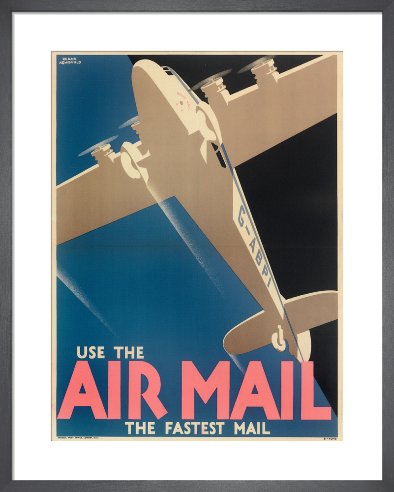 Air Mail Poster, 1933 Art Print by Royal Aeronautical Society | King ...