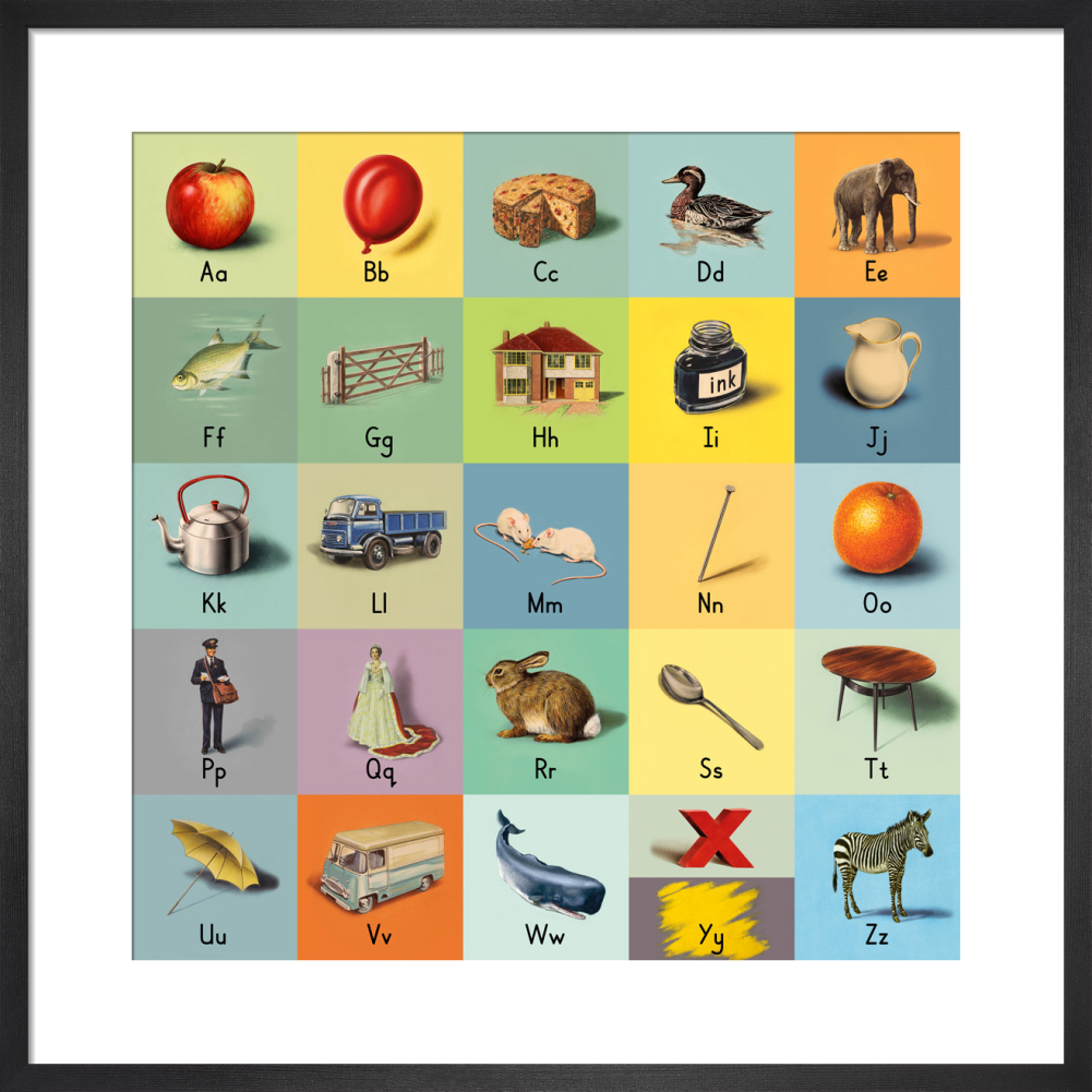 alphabet (letters) Art Print by Ladybird Books' | King & McGaw