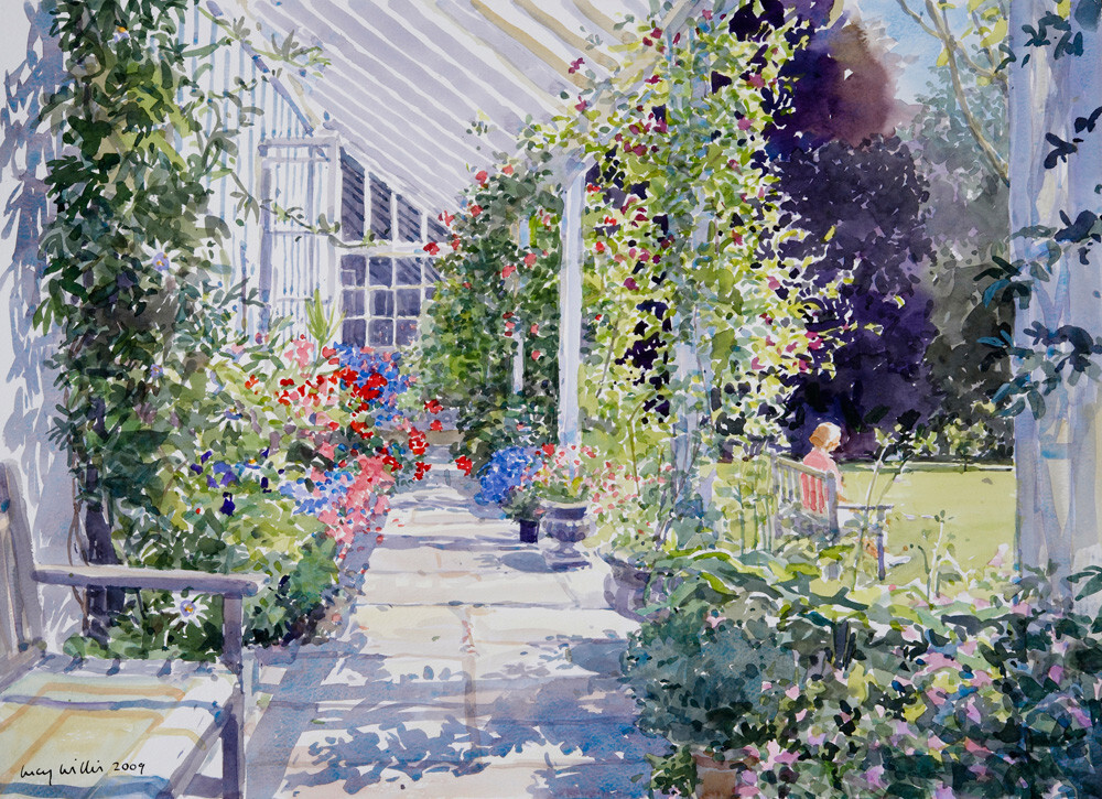 Summer Veranda Art Print by Lucy Willis | King & McGaw