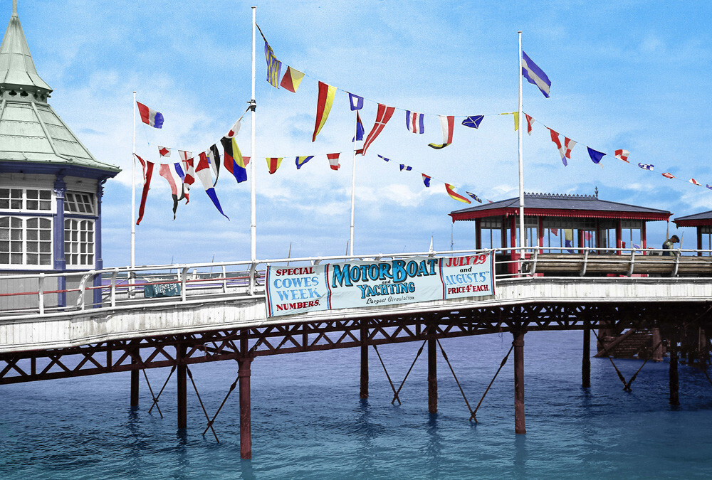 Cowes Pier, Regatta Week 1938 Art Print from Stilltime | King & McGaw
