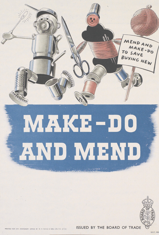 Make-Do and Mend Art Print from Imperial War Museums - Vintage Posters ...