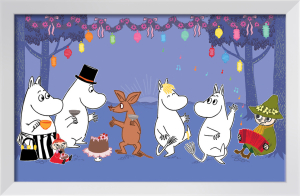 Moomin Reading Art Print by Tove Jansson | King & McGaw