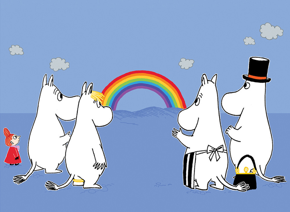 Moomin Rainbow Art Print by Tove Jansson | King & McGaw