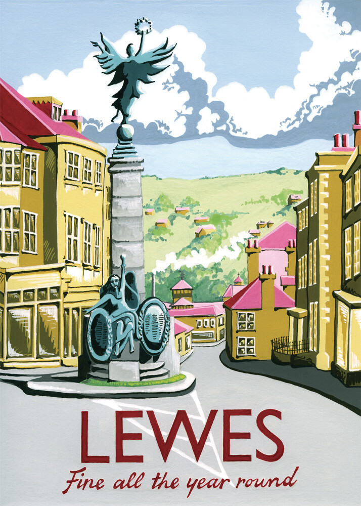 Lewes Art Print by Kelly Hall | King & McGaw
