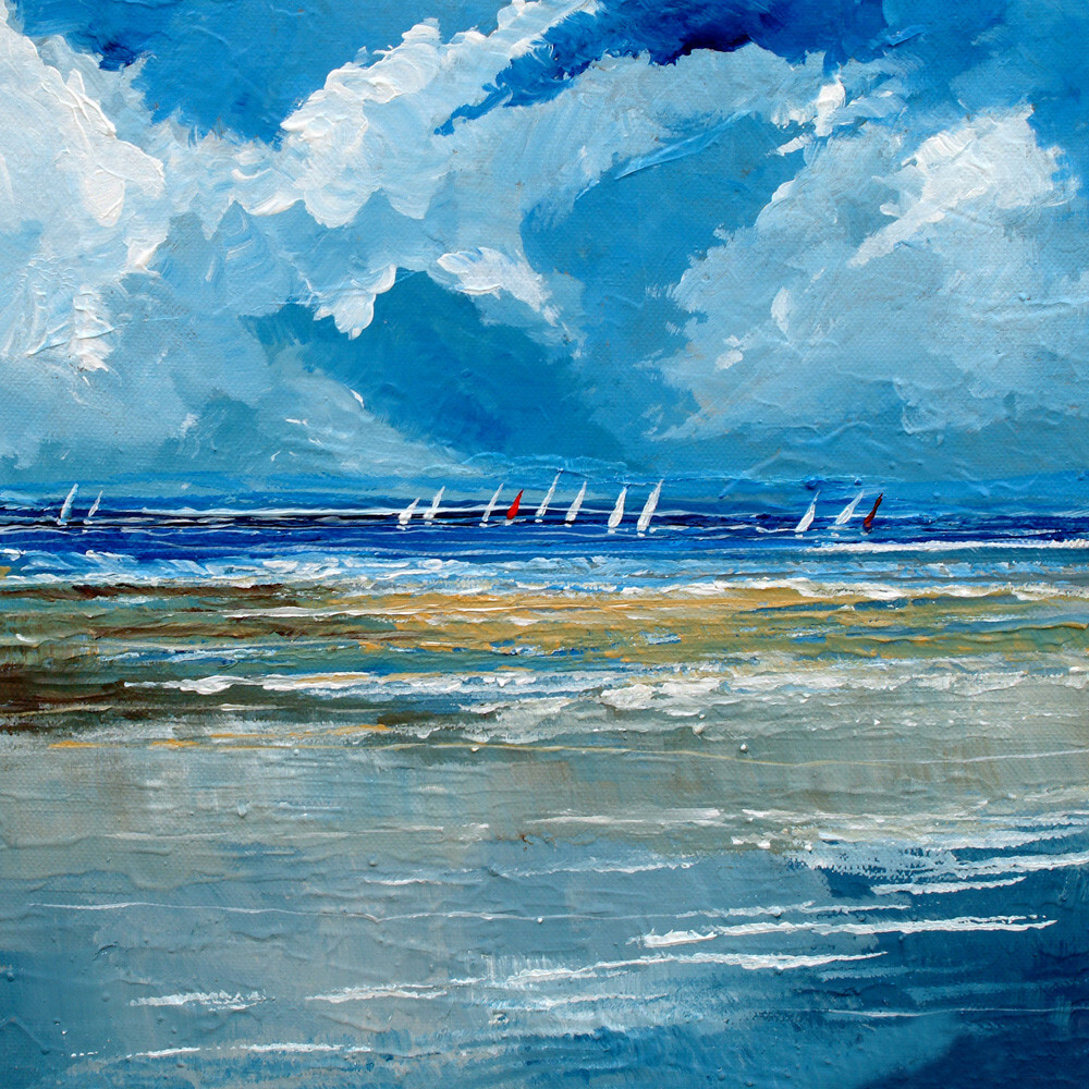 Seascape 1 Art Print by Stuart Roy | King & McGaw