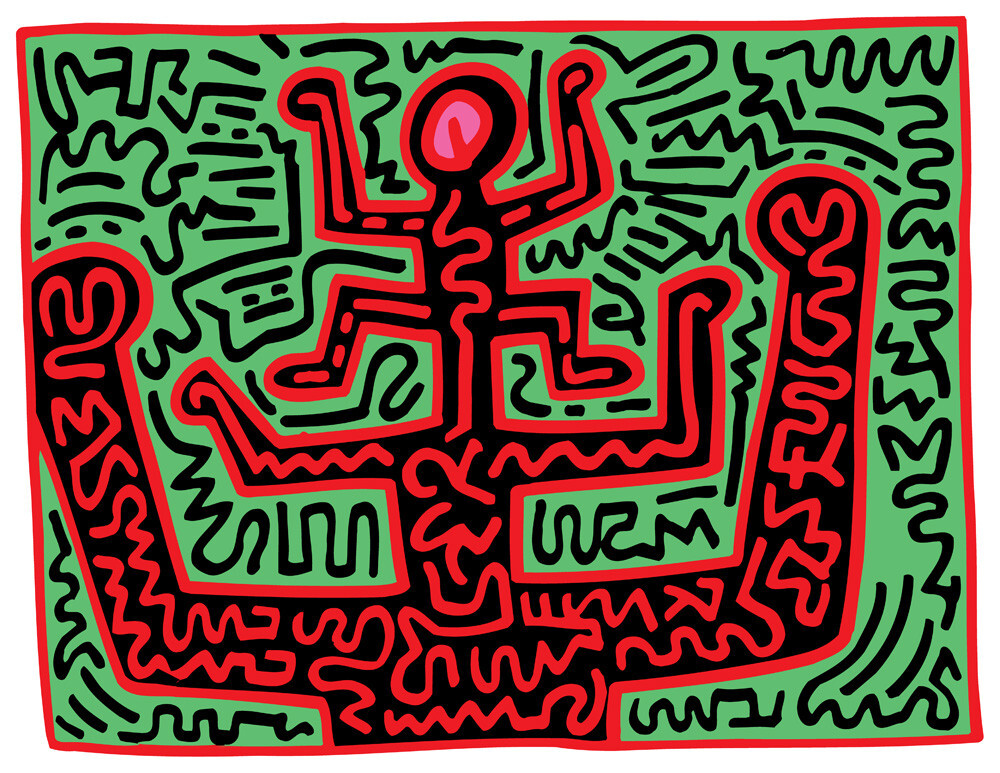 Untitled, KH07 Art Print by Keith Haring | King & McGaw