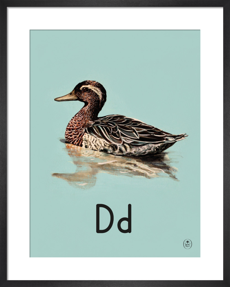 D is for duck Art Print by Ladybird Books' | King & McGaw