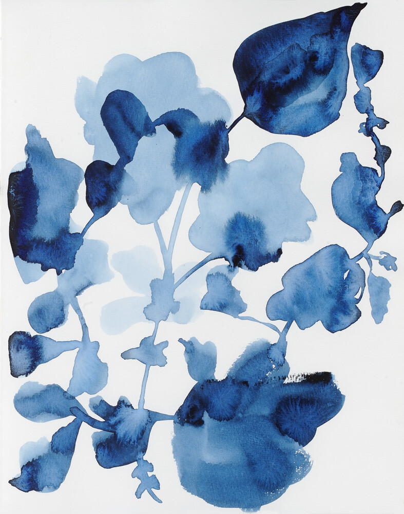 Indigo Rock 1 Art Print by Jen G | King & McGaw