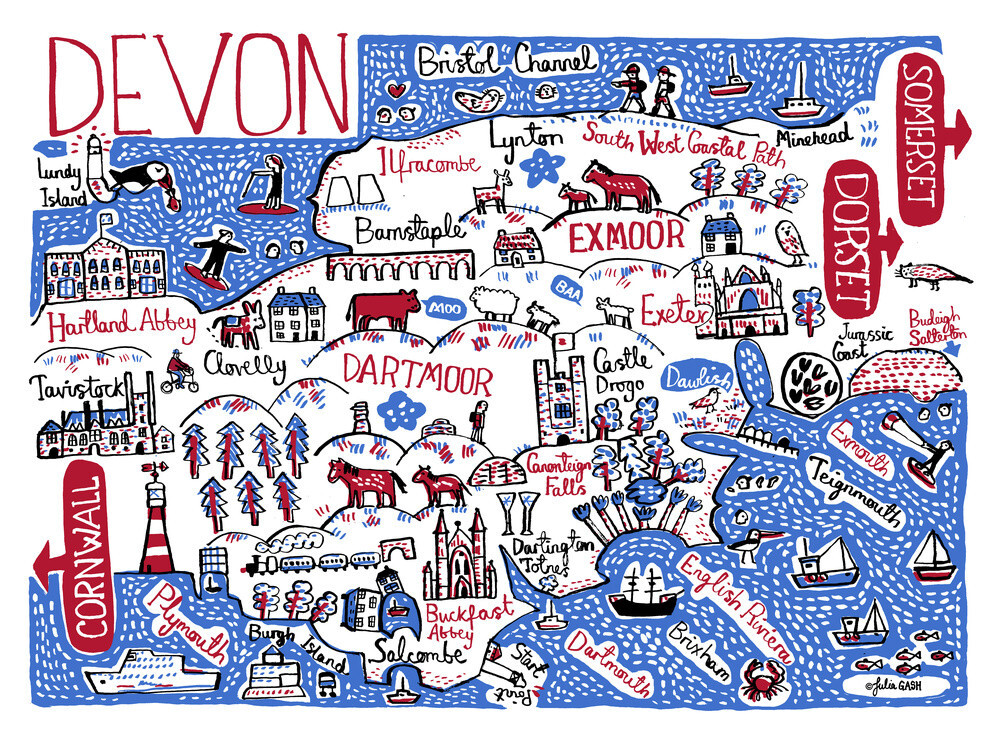 Devon Art Print by Julia Gash | King & McGaw
