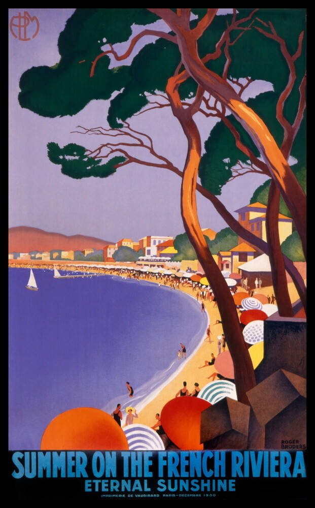 Summer on the French Riviera, 1930 Art Print by Roger Broders | King ...