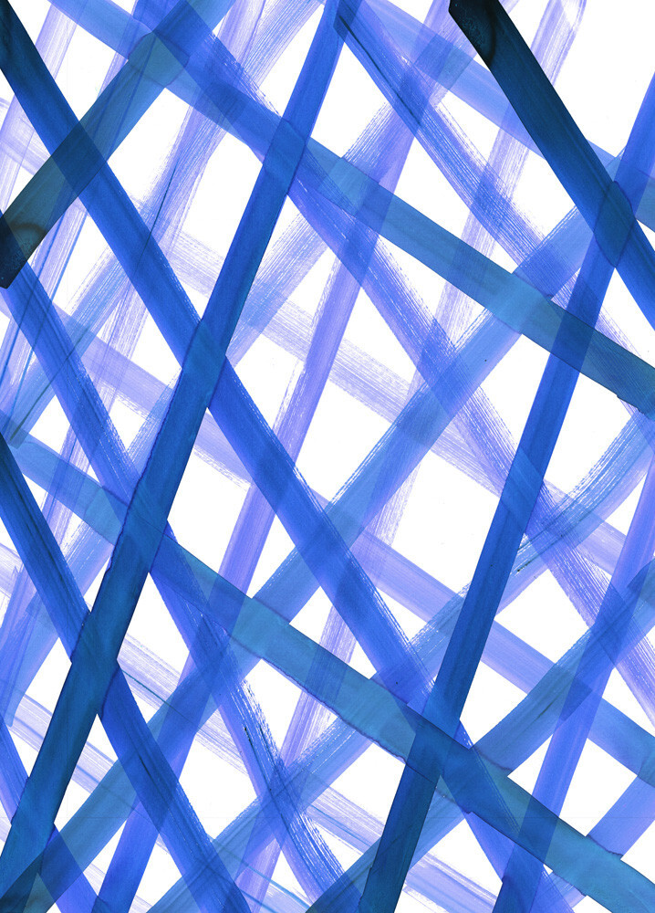 Criss Cross Blue Art Print by Amy Sia | King & McGaw