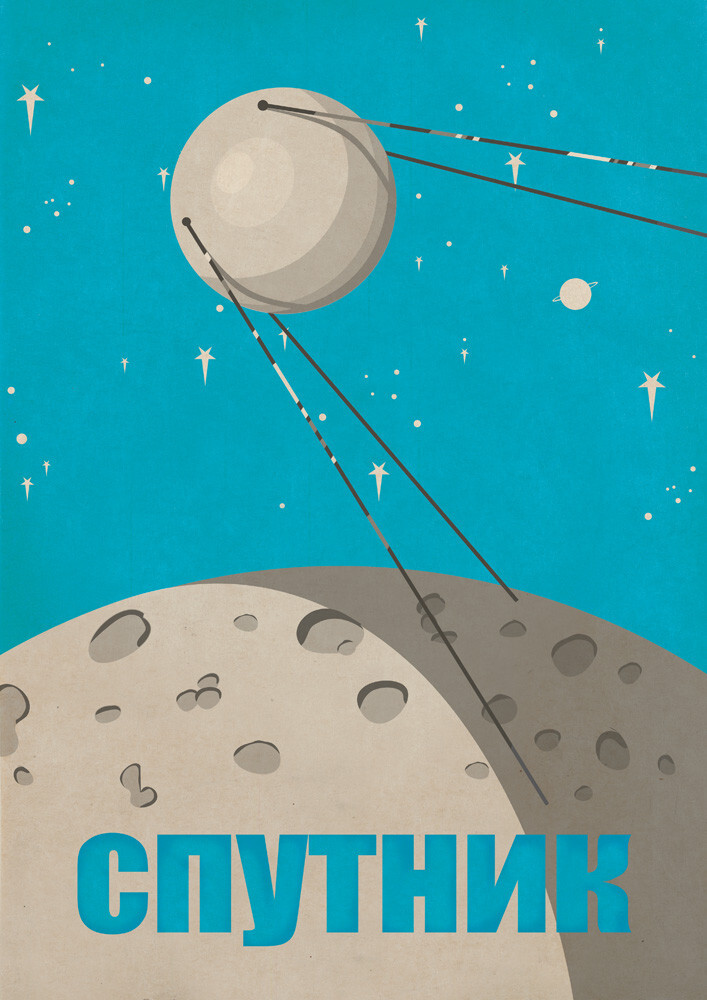 Sputnik Art Print by Nick Cranston | King & McGaw