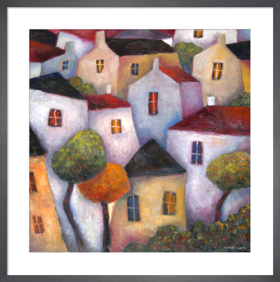 Two Huddled Houses Art Print by Jeremy Mayes | King & McGaw