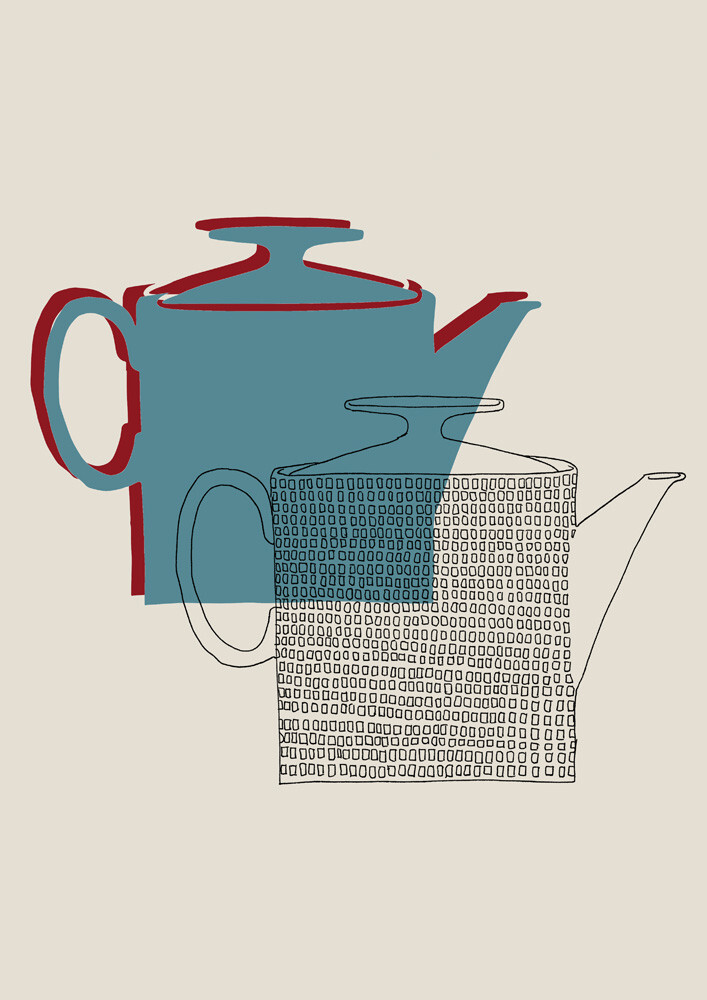 Thomas Teapot Art Print by Skinny laMinx | King & McGaw