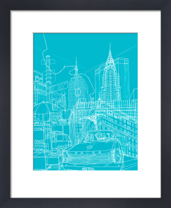 London - Pink Art Print by David Bushell | King & McGaw