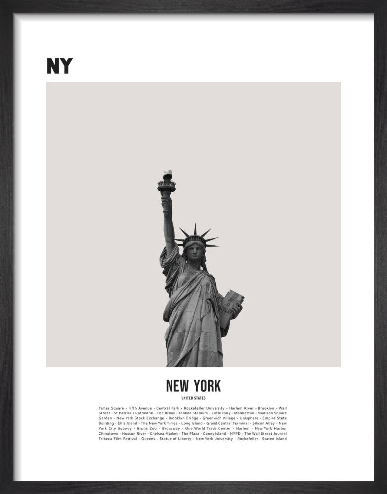 New York I Art Print by WK Fox Art | King & McGaw