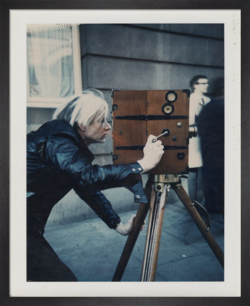 Andy Warhol with Vintage 1907 Camera, 1971 Art Print by Andy Warhol ...