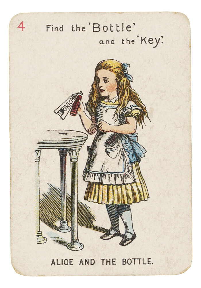 Alice and the Bottle Art Print by Sir John Tenniel | King & McGaw