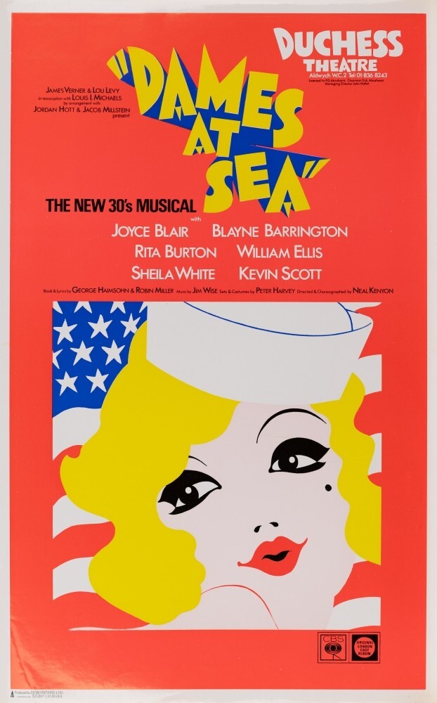 Dames At Sea Rare Poster by Rare Theatre Posters | King & McGaw