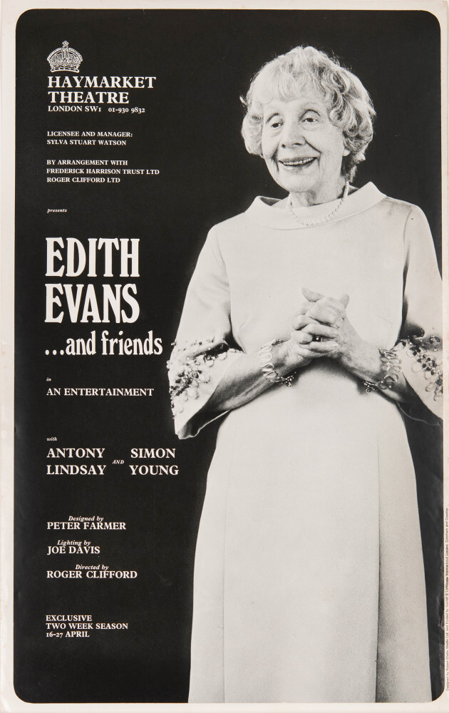 Edith Evans and Friends Rare Poster by Rare Theatre Posters | King & McGaw