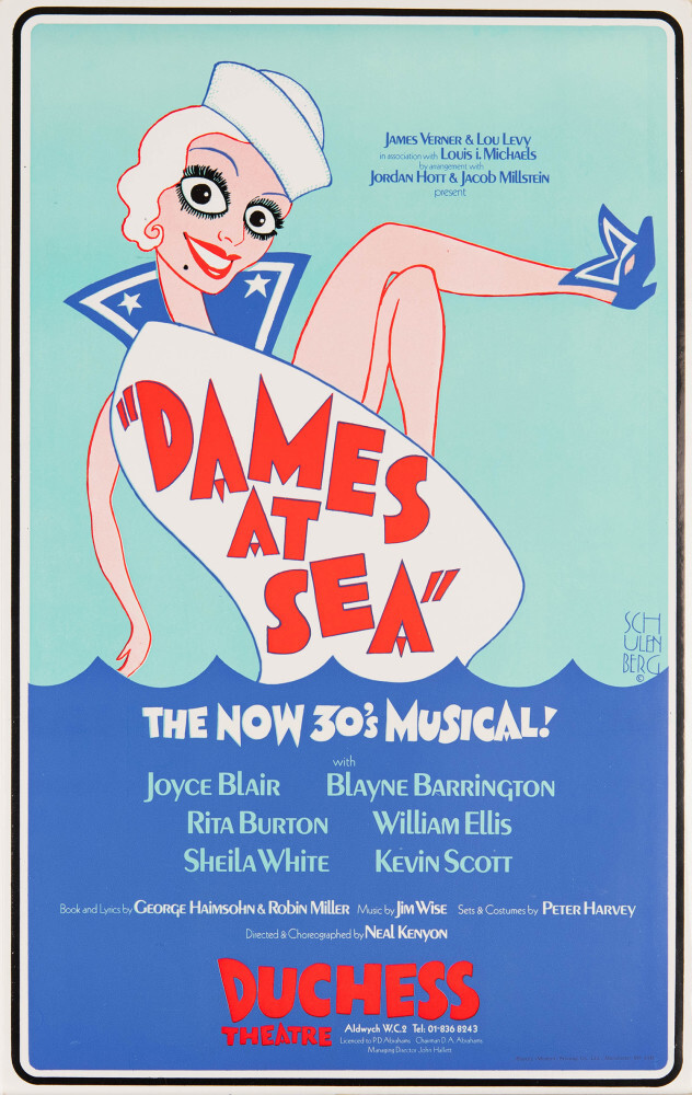 Dames At Sea Rare Poster by Rare Theatre Posters | King & McGaw