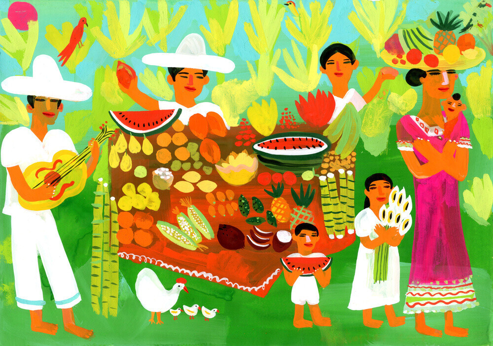 Fiesta in Mexico Art Print by Christopher Corr | King & McGaw