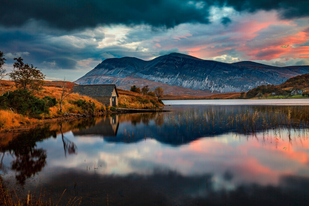 Loch Stack Boathouse Art Print by The Landscape Portfolio | King & McGaw