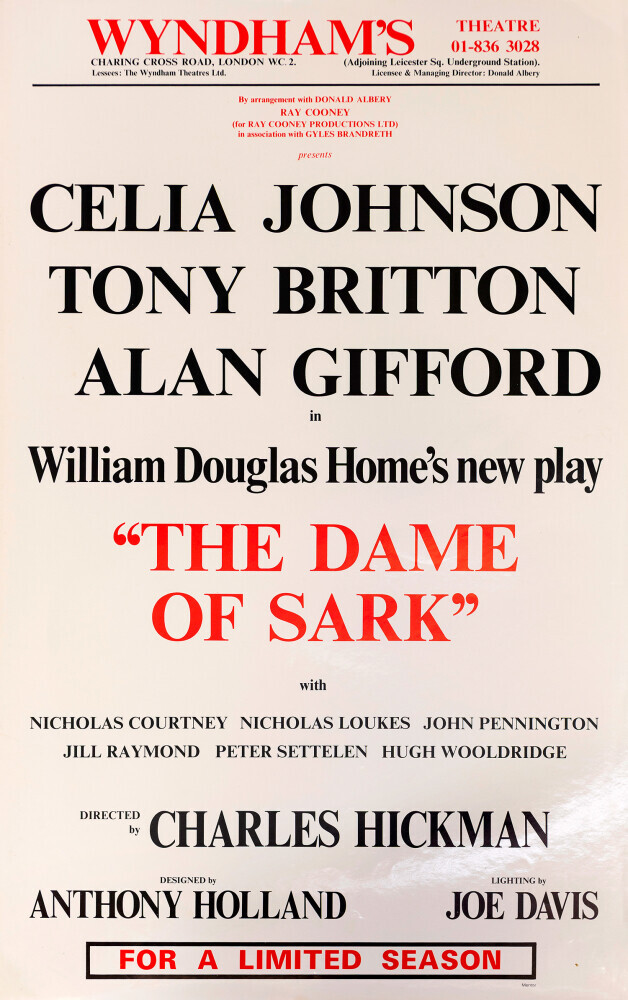 The Dame of Sark Rare Poster by Rare Theatre Posters | King & McGaw