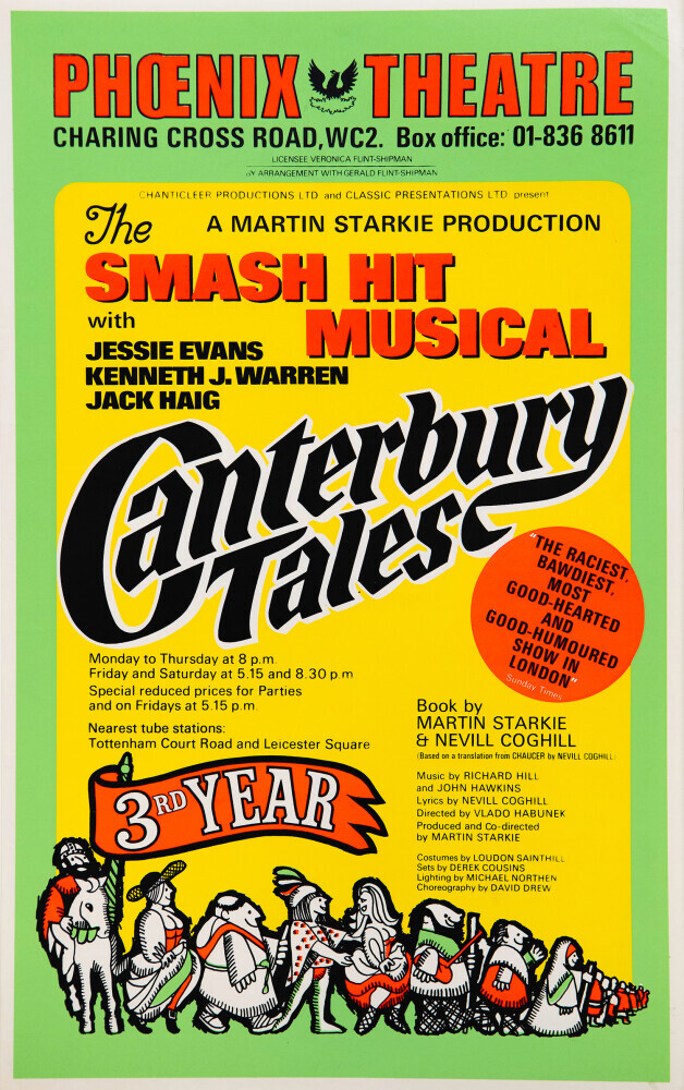 Canterbury Tales Rare Poster by Rare Theatre Posters | King & McGaw